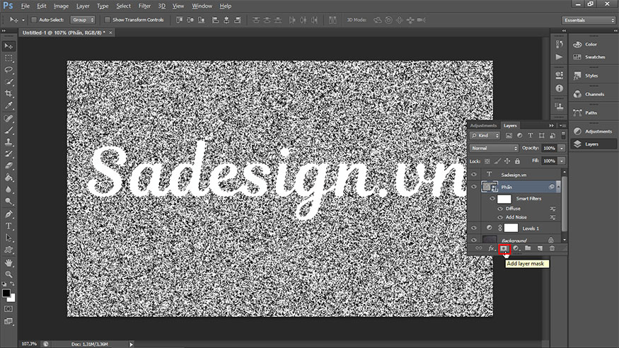 Create stylized chalk writing effect in Photoshop with SaDesign